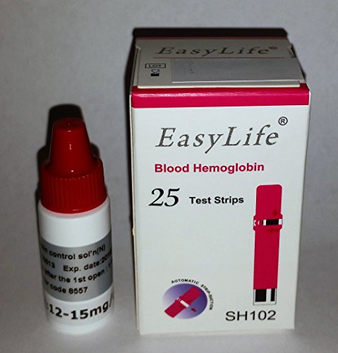 Buy EASYLIFE HEMOGLOBIN TEST STRIPS (25pcs./Vial) PLUS CONTROL SOLUTION ...