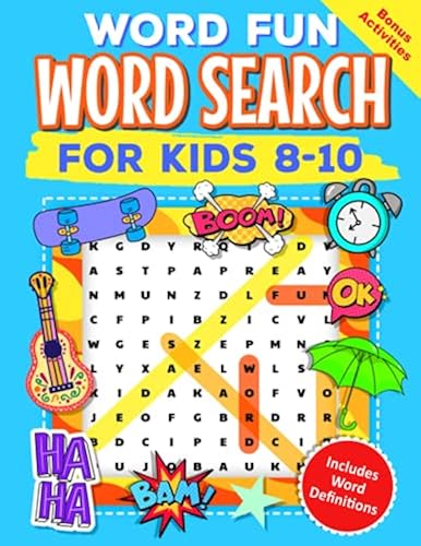 Word Fun Word Search for Kids 8-10: with Definitions, Word Trivia,Quiz ...