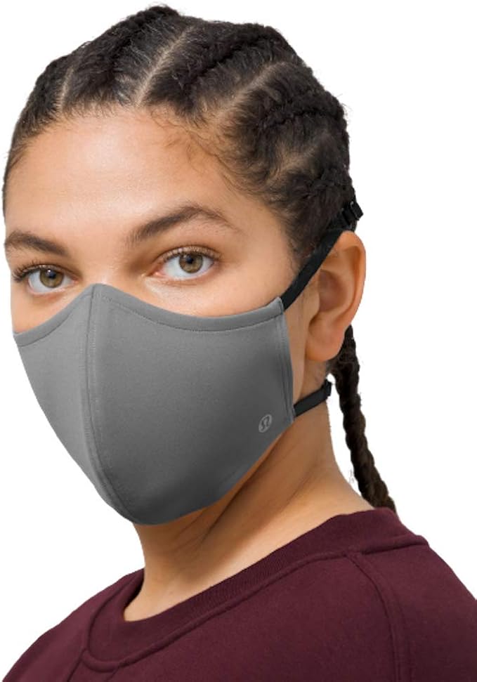 Lululemon Double Strap Face Mask and Storage Case (Asphalt Grey ...