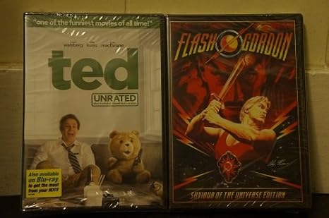 Amazon.com: TED and FLASH GORDON 2-pack DVD Set (BOTH Great Movies ...