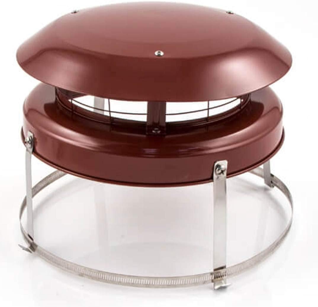COLT TOP 2 Chimney Cowl Anti Down Draught with Bird Guard RAIN Entry ...