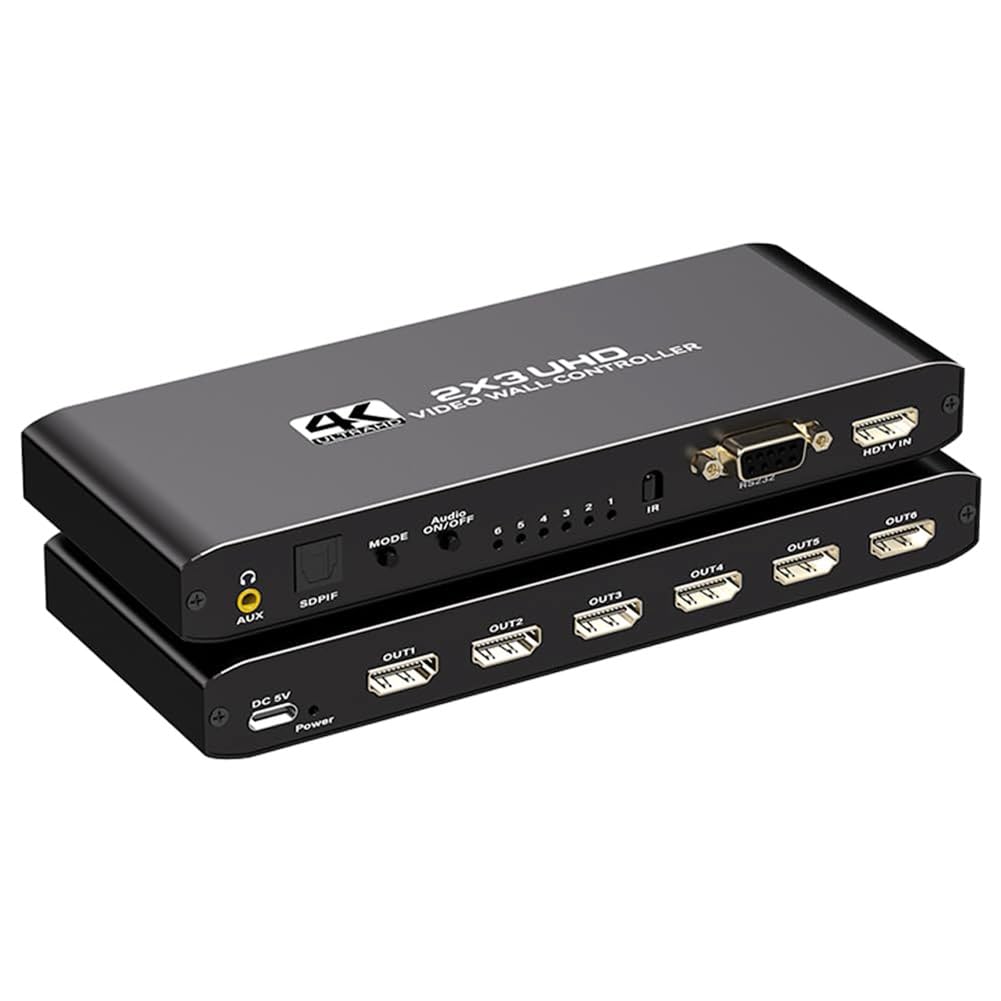 Mua 6-Way HDMI Video Wall Controller 2X3 4K@30Hz Input/Output, 14 ...