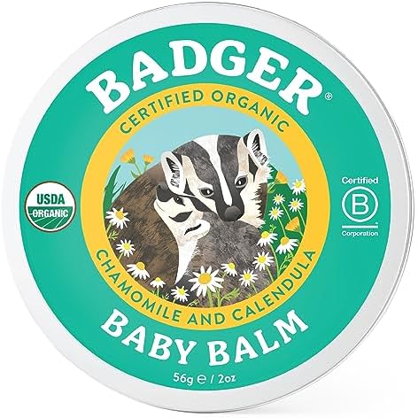 Badger - Baby Balm, Chamomile & Calendula, Certified Organic Baby Balm ...
