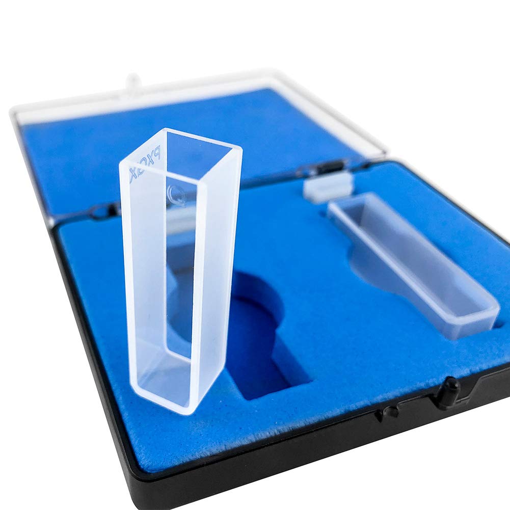 Mua QWORK 3/8" Cuvettes Quartz for Spectrophotometer, 2 Pcs Square UV ...