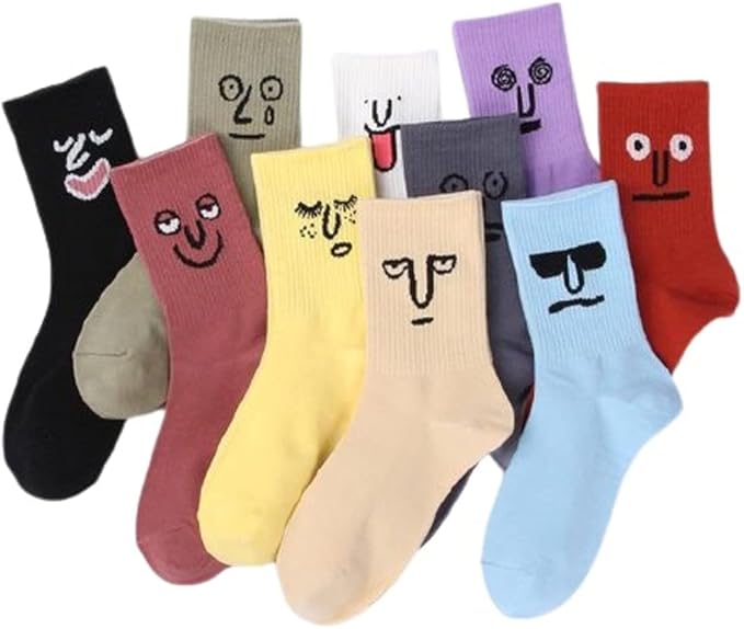 Smiling Socks® - 10 Paar coole Socken - Haussocken - Bunt ...