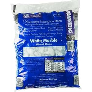 Amazon.com : PAVESTONE 0.5 cu. ft. White Mini Marble Chips : Garden ...