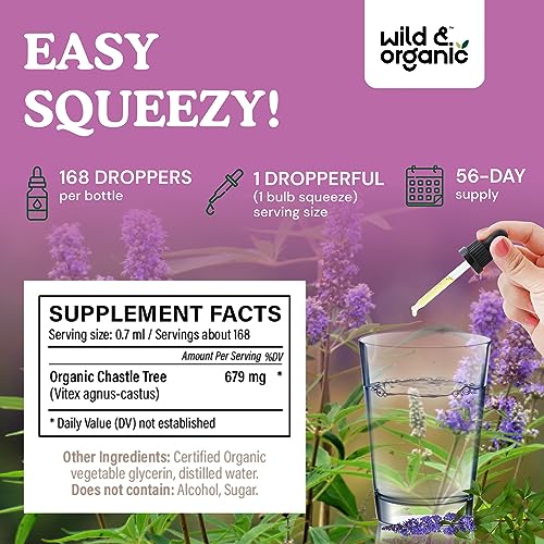 Vitex Supplement for Women - Organic Chasteberry Tincture - Vegan ...