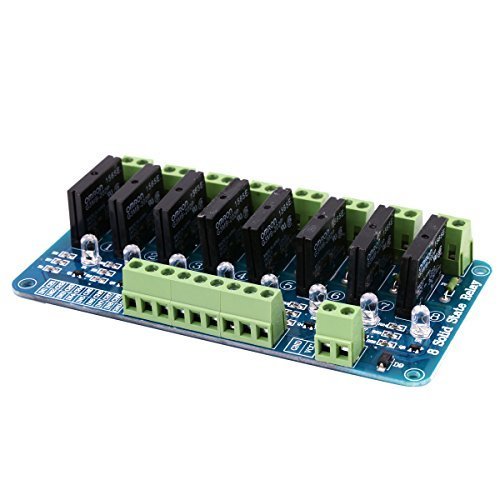 Buy CJRSLRB 8-channel 5v Solid State Relay Module Board 240V 2A with ...
