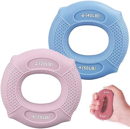 MRTURK REVHQ Hand Grip Strength Trainer, Hand Grip Rings - 2 Pack ...