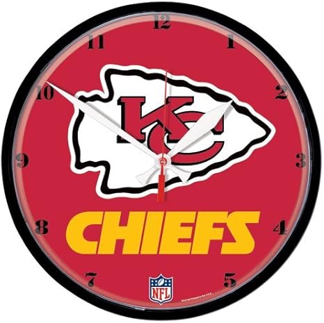 Amazon.com : NFL 12.75" Wall Clock NFL Team: Kansas City Chiefs ...