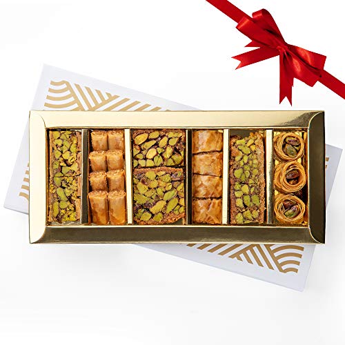 Anabtawi Middle Eastern Sweets - 21-Piece Assorted Baklava, Pistachio ...