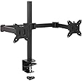 Amazon.com: Amazon Basics Adjustable Dual Computer Monitor Arm Mount ...