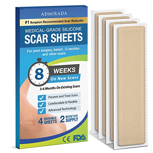 Admirada scar sheets, silicone patches for scars, silicone scar strips ...