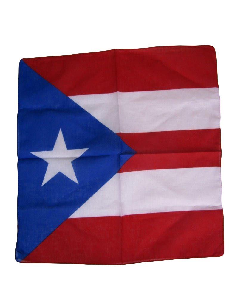Amazon.com: Puerto Rico FLAG Puerto Rican Bandana LARGE SIZE: 22 X 22 ...