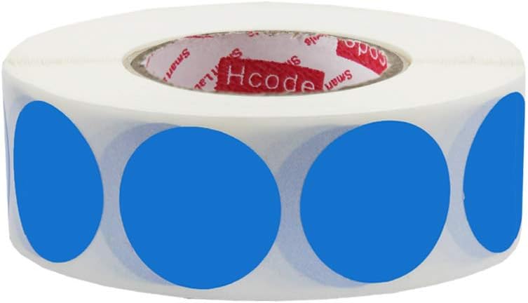 Hcode 1 Inch Color Coding Label Garage Sale Stickers Blank Yard Sale ...