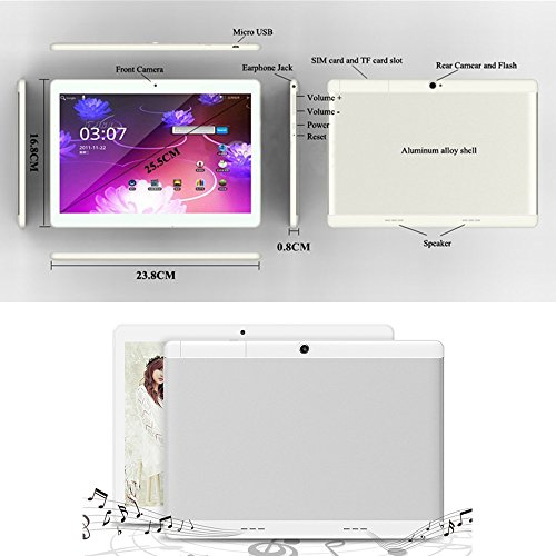 Android Tablet 10 Inch with Sim Card Slots - YELLYOUTH 10.1" 4GB RAM ...