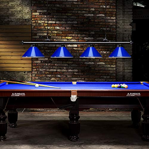 Wellmet 4 Lights Pool Table Light Billiard Light,70-Inch Billard Lights ...