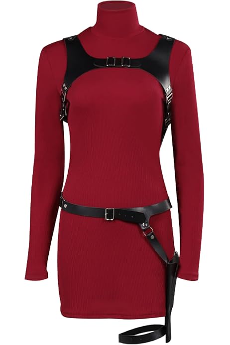 Ada Wong Harness Ada Wong Cosplay Costume - Resident Evil Red Dress ...