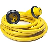 Amazon.com: Amp Up Marine & RV Cords 125v 30 amp x 50' Marine Shore Power Boat Extension Cord ...