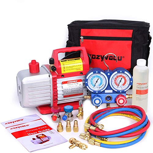 Kozyvacu Mini Split/HVAC/AUTO AC Repair Complete Tool Kit with 1-Stage ...