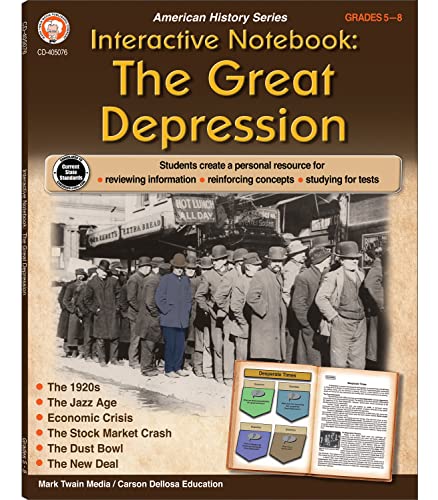 Amazon.com: Mark Twain The Great Depression Interactive Notebook―Grades ...