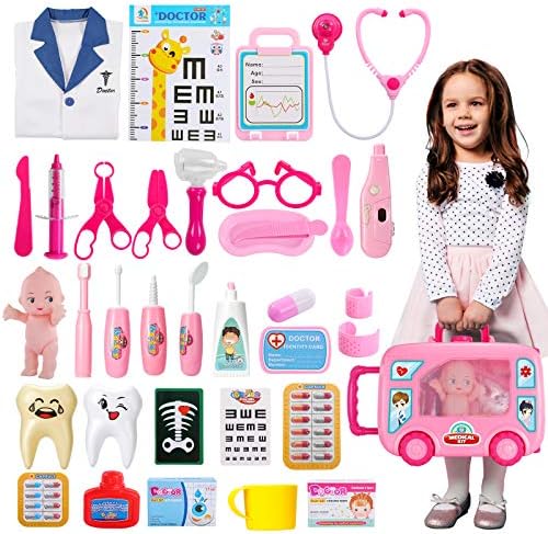 Babyhome Doctor Kit for Kids, 35 Pcs Toy Doctor Kit Pretend Play Toys ...