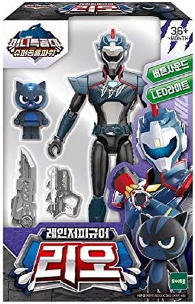 Miniforce Super Dino Power Leo Rio Black Ranger Action Figure Led Light ...