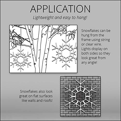 Kringle Traditions 36 LED Folding Twinkle Snowflake Christmas Decoration Cool White Lights kringle-traditions-36-led-folding-twinkle-snowflake-christmas-decoration-cool-white-lights