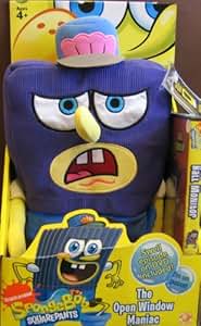 Amazon.com: SpongeBob SquarePants The Open Window Maniac Plush Figure ...