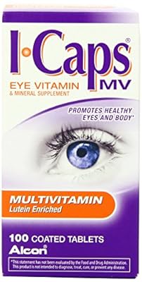 Alcon ICaps Multivitamin Eye Vitamin & Mineral Support, Coated Tablets