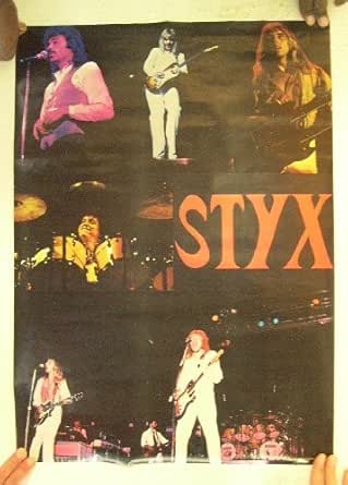 Styx Poster Band Shot Collage late 70s-early 80s Dennis Deyoung Tommy ...