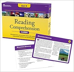 Reading Comprehension Card Set 5: Learning Resources: 9780740674419 ...