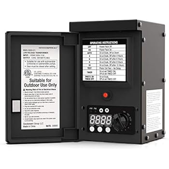 Intermatic ML300RTW Malibu 300-Watt Power Pack with Timer and Ground ...