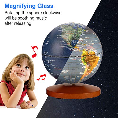 FUN GLOBE 3 in 1 Illuminated World Globe Desktop Decoration Geographic ...