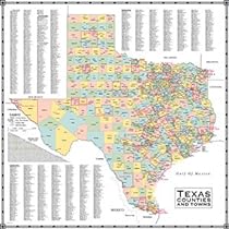 Mapa Del Condado De Texas Para Imprimir