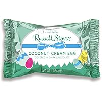 Amazon.com : Russell Stover Coconut Cream Easter egg, covered in Dark ...