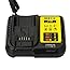 DEWALT DCB115 MAX Lithium Ion Battery Charger, 12V-20V, Yellow and ...