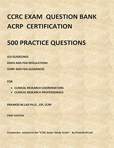 CCRC EXAM QUESTION BANK: ACRP CERTIFICATION: 9781691921409: Medicine ...