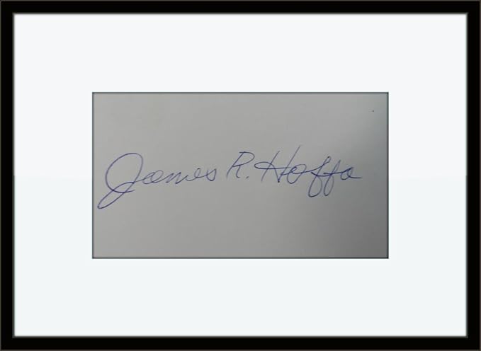 Amazon.com: Framed Jimmy Hoffa Autograph with Ceritficate of ...