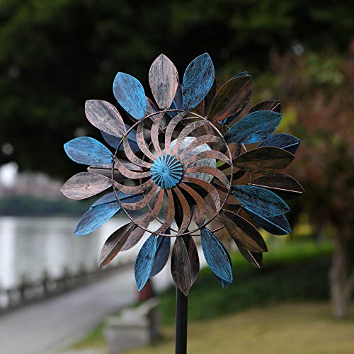 Reasin 75in Solar Wind Spinner Improved 360 Degrees Swivel Multi-Color ...