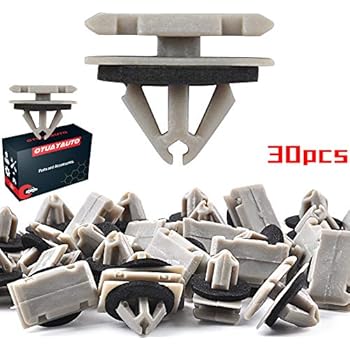 Amazon.com: Rexka 10 pcs Gray Nylon Moulding Clips with Sealer for GM ...