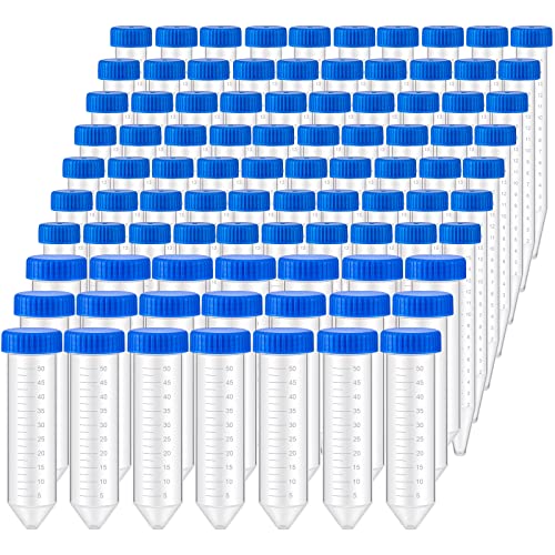 120 Pcs 50ml 15 ml Conical Centrifuge Tubes Sterile Plastic Test Tubes ...