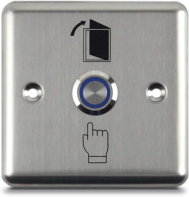 LUCINE - Botón de salida de liberación interruptor de botón con luz LED ...