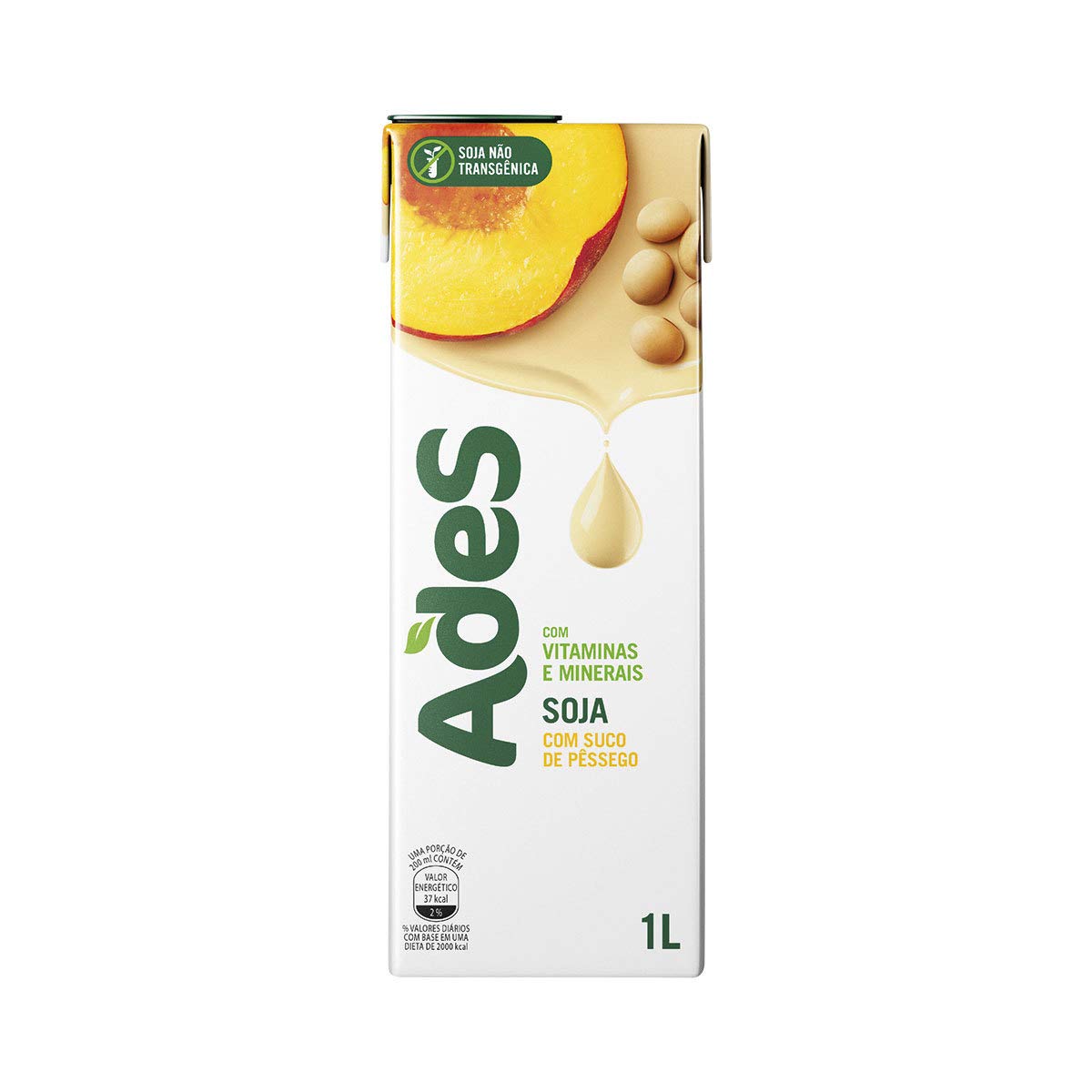 Amazon.com : Ades Soy Peach Juice 33.81 fl | Ades Suco de Pêssego a ...