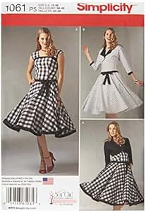 Amazon.com: Simplicity 1061 Misses' Sew Chic Dress & Lined Jacket ...
