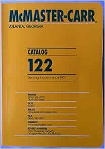 McMaster Carr 122 Catalog: McMaster-Carr Supply Company: Amazon.com: Books