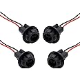 Amazon.com: T10 W5W 194 Bulb Socket with Wire Pigtail, Pre-Wired Harness Female Socket Adapter ...