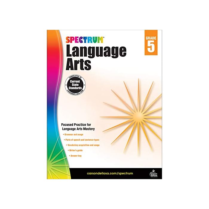 Buy Spectrum 5th Grade Language Arts Workbook Grammar Vocabulary Buy Spectrum 5th Grade Language Arts Workbook Grammar Vocabulary