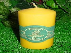 Citronella Outdoor Pillar Candle: Amazon.co.uk: Garden & Outdoors