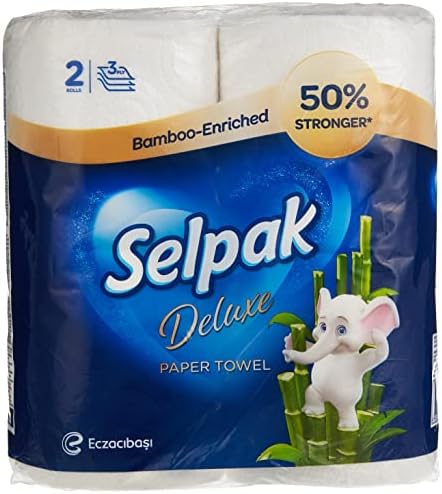 Selpak Deluxe Kitchen Paper Towel 80 Sheets X 3Ply, Pack Of 2 price in ...